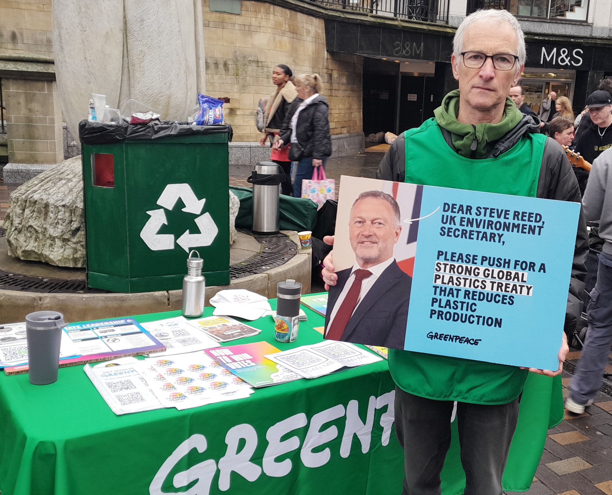 Greenpeace Event: Plastics campaign stall - Leicester